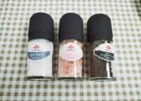 China Customizable Glass Salt and Pepper Grinders 100ml Adjustable Manual Grinder for sale