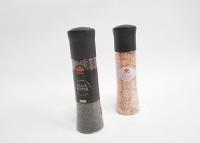 China 350ml Refillable Plastic Salt and Pepper Grinder Mill Clear High Durability for sale