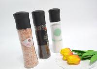 China 350ml Refillable Plastic Salt and Pepper Grinder Mill Clear High Durability for sale