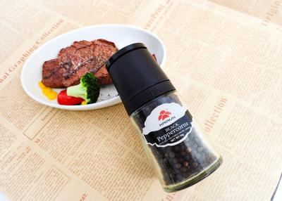 China Selectable Filler Glass Pepper Grinders with Reusable Glass Jar Grinding Mechanism for sale