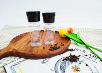 China Disposable Non-Adjustable Plastic Pepper Grinder 120ml Capacity with Plastic Cap for Salt and Pepper Mills for sale