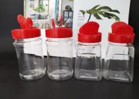 China Plastic Spice Jars with Butterfly Cap Double Open Flip Top Lid Customizable Capacity for sale
