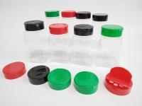 China Kairun KPL-004 Spice Jar Lid 155mm Diameter x 20mm Height Customizable Capacity Refillable Plastic Container for sale