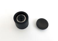 China Round Grinder Accessories PP Plastic Flip Cap Refillable 45mm 52mm for sale