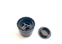 China Round Grinder Accessories PP Plastic Flip Cap Refillable 45mm 52mm for sale