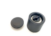 China Round Grinder Accessories PP Plastic Flip Cap Refillable 45mm 52mm for sale