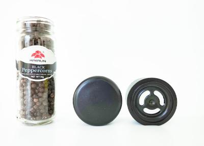 Cina Granelli di pepe nero di qualità superiore in elegante barattolo di vetro con una macinatrice innovativa in vendita