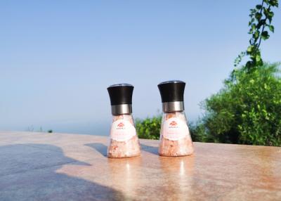 Cina Macinatrice di sale e pepe con bottiglia di spezia di vetro trasparente da 80 ml e testa regolabile in vendita