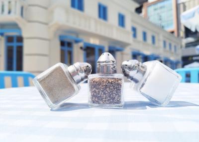 China 17 ml Moinho de Moda e Shaker Para Cozinha Shaker Cobertura Metal Jar de Vidro Para Sal, Pimenta, Especiarias à venda