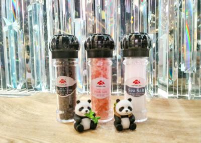 China 100ml Plastic Grinder Salt and Pepper Mill with Condiment Non-adjustable PS bottle for sale