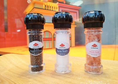 China Kitchen Mill Plastic Salt and Pepper Grinder Simple 100ml Small Style Home PS bottle for sale
