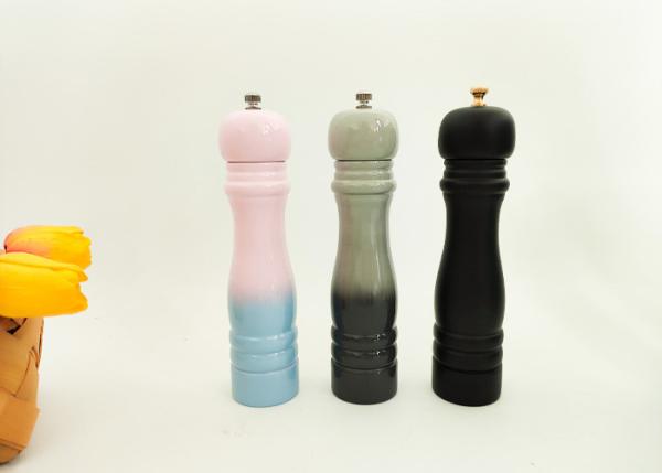 Wood Gradient Color Salt And Pepper Grinder Manual Grinder Bottle