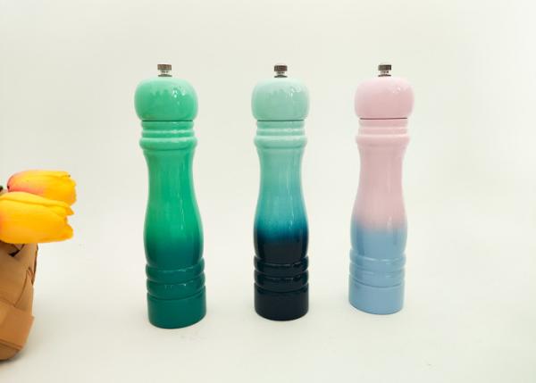 Wood Gradient Color Salt And Pepper Grinder Manual Grinder Bottle