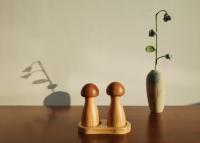 Quality Classic Salt And Pepper Acacia Wood Grinder Set Elegant Mill Modern And Stylish for sale