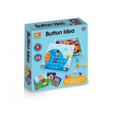 Китай 3 In 1 Creative DIY Mosaic Mushroom Nail Pegboard Toys For Kids 3 In 1 Nail Button Toy For Boys Plastic Button Nail Toy With 55 PCS/BOX продается
