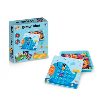 Китай 3 in 1 Creative DIY Mushroom Mosaic Nail Pegboard Toys for Kids 3 in 1 Creative Nail Toys for Kids Button Nail Pegboard Toys with 10P продается