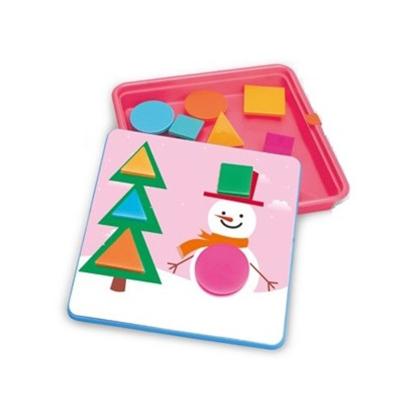Китай 3 In 1 DIY Geometry Board Creative Toys For Kids Puzzle Geometry For Girls Games DIY Geometry Shapes Block Toy With EN71 продается