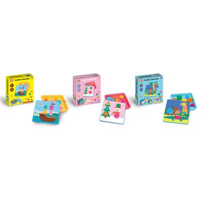 Китай 3 In 1 DIY Geometry Board Creative Toys For Kids Geometry Toy With 21PCS Toy For Kids Funny Shape Block Kids Geometry Toys продается
