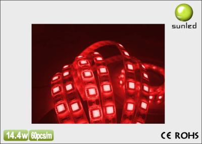 Cina Lampade fluorescenti principali flessibili rosse di SMD 5050 LED 60 LED/per metro in vendita