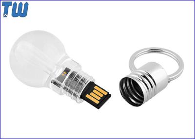 China Bulb LED Light 16GB USB Flash Drive Delicate Design Acrylic Material for sale
