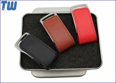 China Little Gardgets 2GB USB Stick Fine Leather Cover Memory Drive for sale