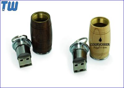 China 8GB Drive USB Memory Storage Device Cool Wine Barrel Wooden Material for sale