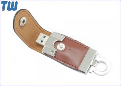 China Little Leather Bag 2GB Pendrives Disk Storage 3D Debossed Logo en venta