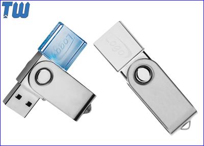 China Swivel Crystal 4GB Pendrive Flash Disk USB Device Multi LED Light for sale