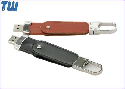 China Bulk Custom Cool Buckle 32GB Pendrives Flash Device PU Leather for sale