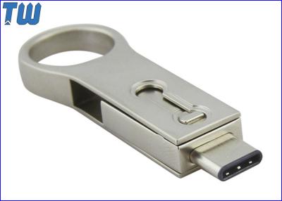 China Big Ring Dual USB Port USB 3.1 Type-C USB 3.0 32GB Pendrive Memory for sale