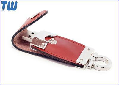 Leather Package 4GB Thumb Drive Memory Device 3D Debossed Logo