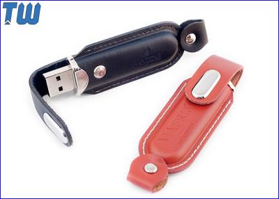 China Slim Leather Stick Ring 64GB Thumb Drive Memory Storage Device for sale