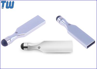 China Slim Metal Stylus Touching Pen 1GB Thumbdrive Stick Smooth Finished for sale