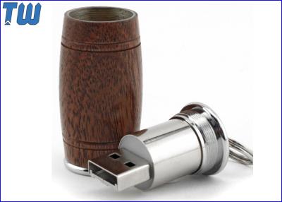 China Customized Wooden Wine Barrel 8GB Thumbdrives Memory USB Device for sale