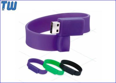 China Eco Friendly Silicon Personalized Bracelet 2GB USB Memory Stick Drive for sale