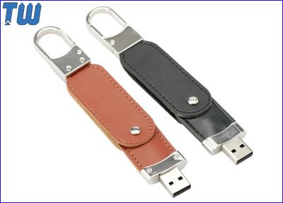 China 3680 Degree Rotating Leather Buckle 4GB USB Memory Stick Flash Drive for sale