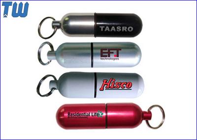 China Customized Waterproof Metal Pill 128GB USB Memory Stick Pendrives for sale