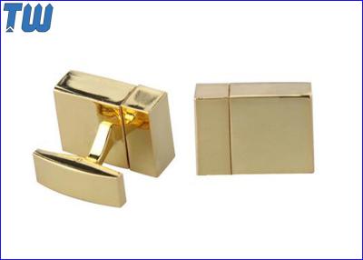China Golden Color Cufflinks Disk 512MB USB Memory Stick Thumb Drive for sale