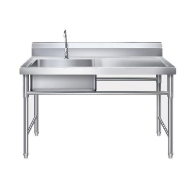 China Customized Size Stainless Steel Sink with Easy to Clean Surface and Strong Wear Resistance for Commercial Kitchen for sale