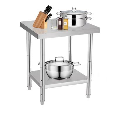 China Stainless Steel 201/304 Heavy-Duty Commercial Kitchen Worktable with Self-Cleaning Coating for Restaurants and Hotels for sale