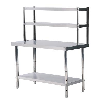 China Durable Construction Stainless Steel Work Table with Customized Size and Easy Mobility for Commercial Kitchen for sale