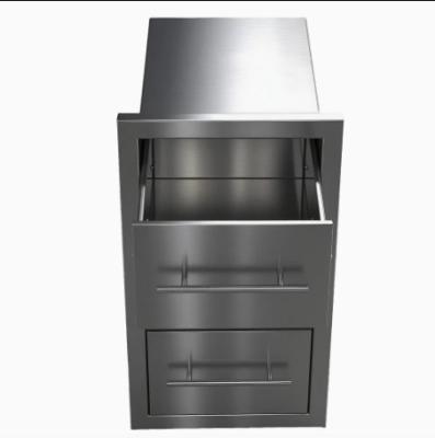 China Stainless Steel 201/304 Outdoor Kitchen Drawer with Weather Resistant and Sliding Rail Design for Commercial Storage for sale