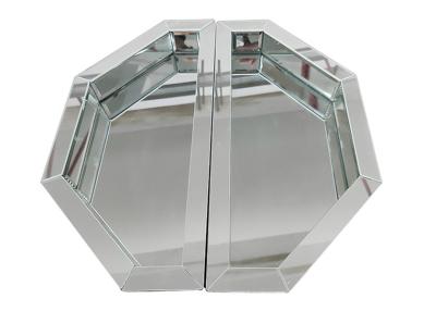 China Silver Mirror Resin Tray MDF modern home decor accessories Customizable Color for sale