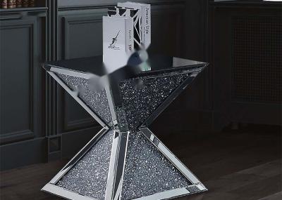 China Antique Faux Crystals And MDF Mirrored Coffee Tables 50X50X60CM for sale