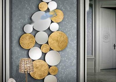 China Gold Leaf Background Decorative Mirror with Bevelled Edge and 59X120X2CM Dimensions for sale