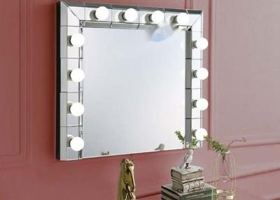 China 3-LED Hollywood Wall Mirror with Silver Mirror and Wall Mounted Design for sale