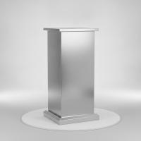 China Silver Finish Compact Size General Use Silver Plinth Footstool for sale