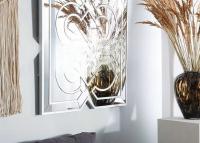 China Modern Design Wall Mounted Console Table With Silver Mirror Finish For Entryway for sale