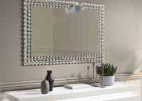 China Modern Design Wall Mounted Console Table With Silver Mirror Finish For Entryway for sale