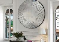 China Modern Design Wall Mounted Console Table With Silver Mirror Finish For Entryway for sale